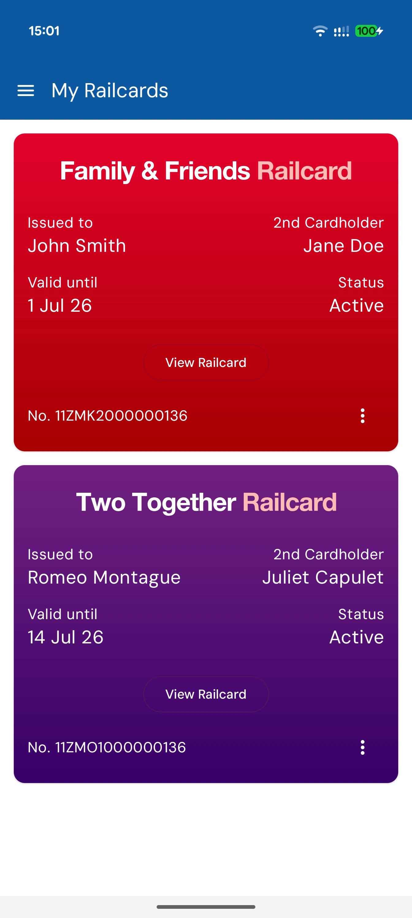TrainSplit Railcards